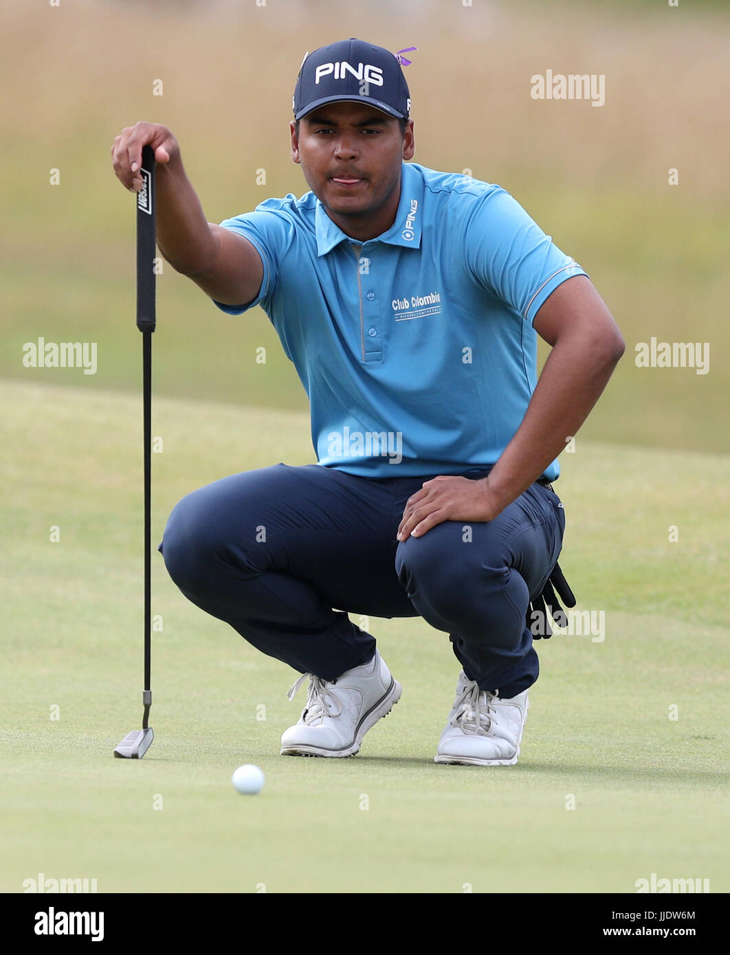 Colombia's Sebastian Munoz during practice day four of The Open ...