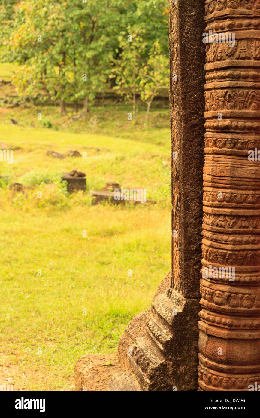 Details of Wat Phu Champasak temple in Laos Stock Photo - Alamy