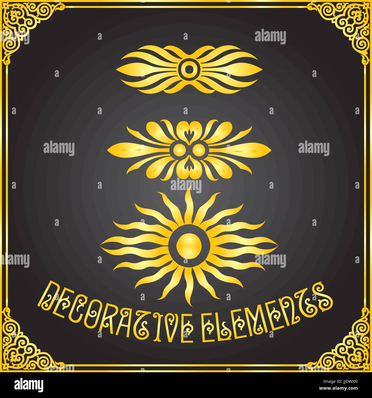 Decorative design elements and vector ornaments Stock Vector Image ...
