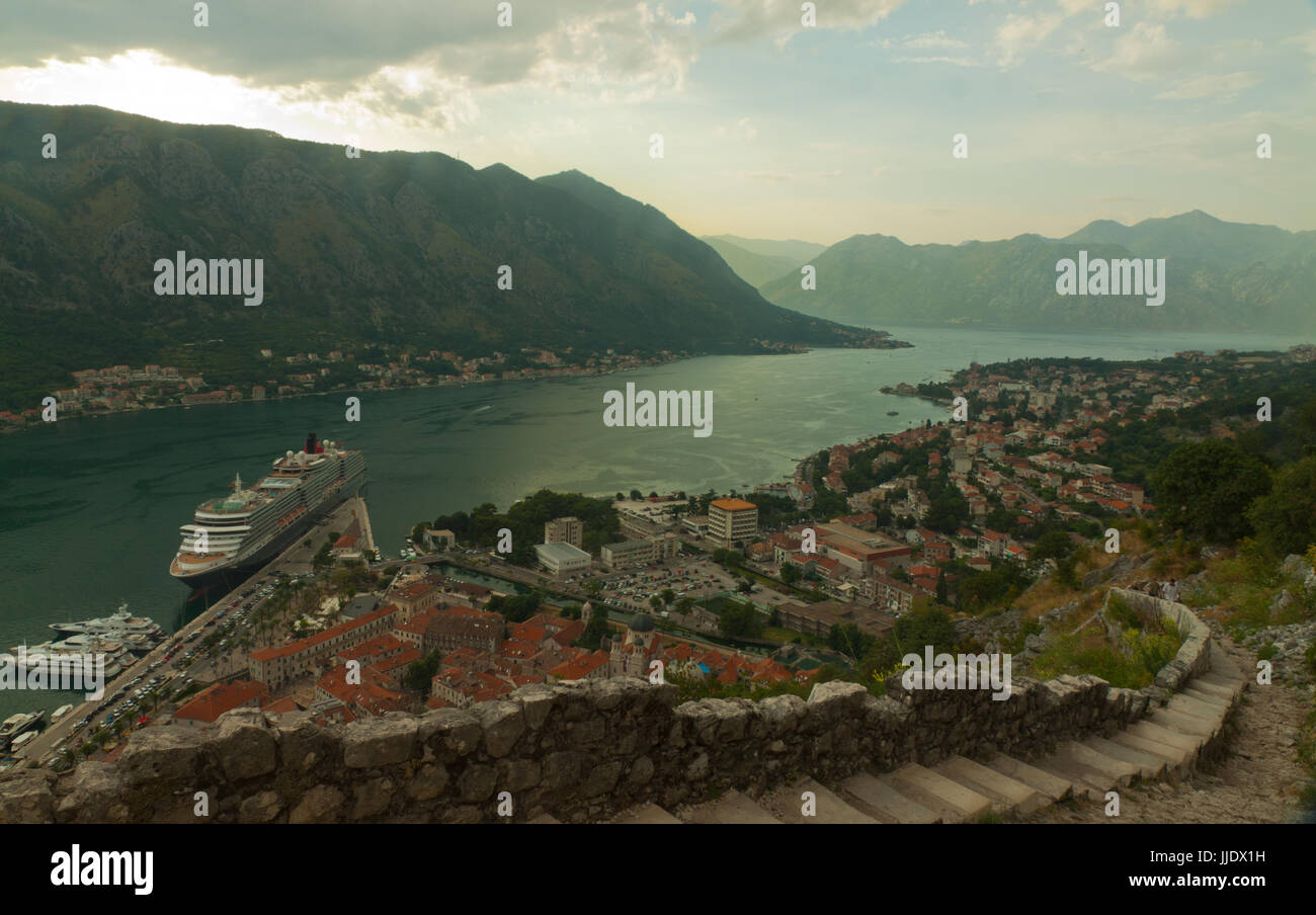 Montenegro. Bay of Kotor Stock Photo - Alamy