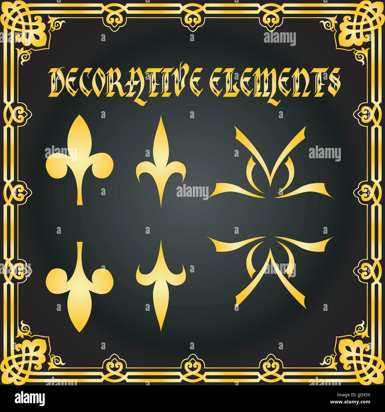 Calligraphic design elements vector vectors hi-res stock photography ...