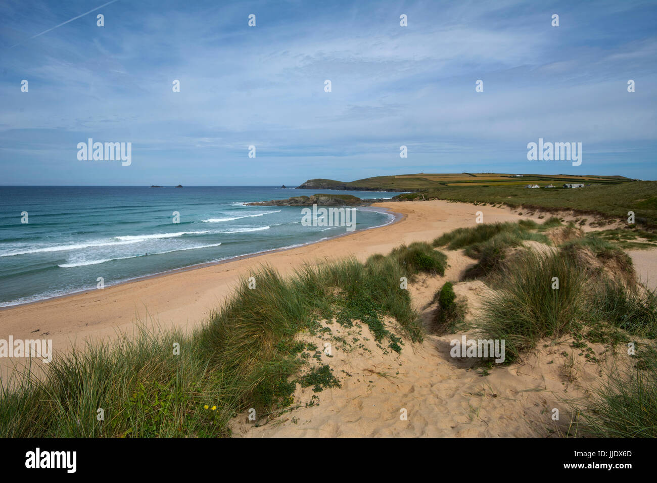 Constantine bay and beach on the north Cornwall coast Stock Photo - Alamy