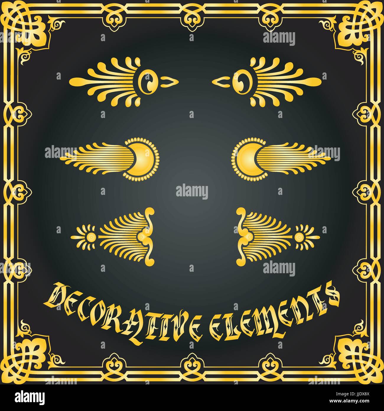 Decorative design elements and vector ornaments Stock Vector Image ...