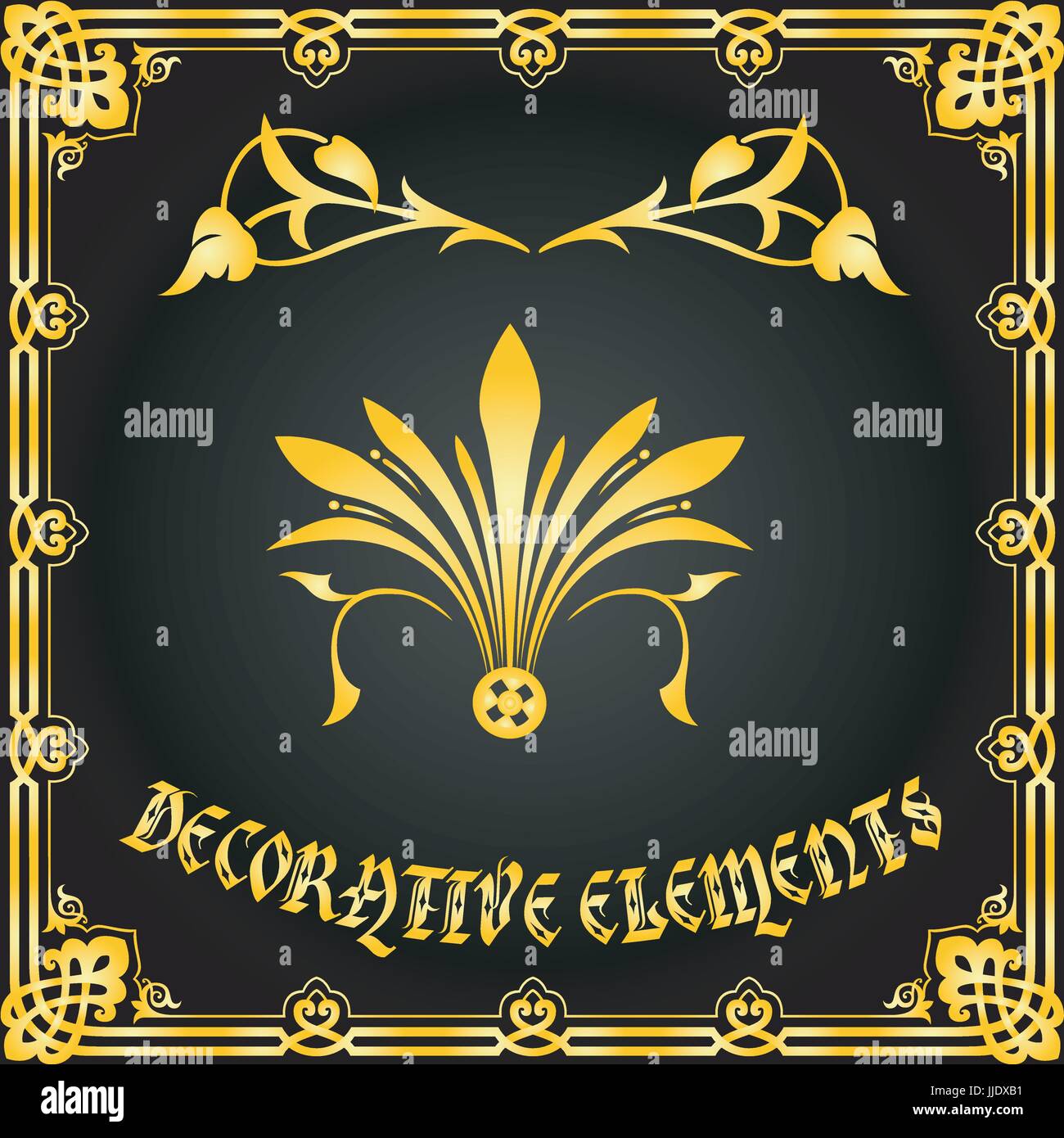 Decorative design elements and vector ornaments Stock Vector Image ...