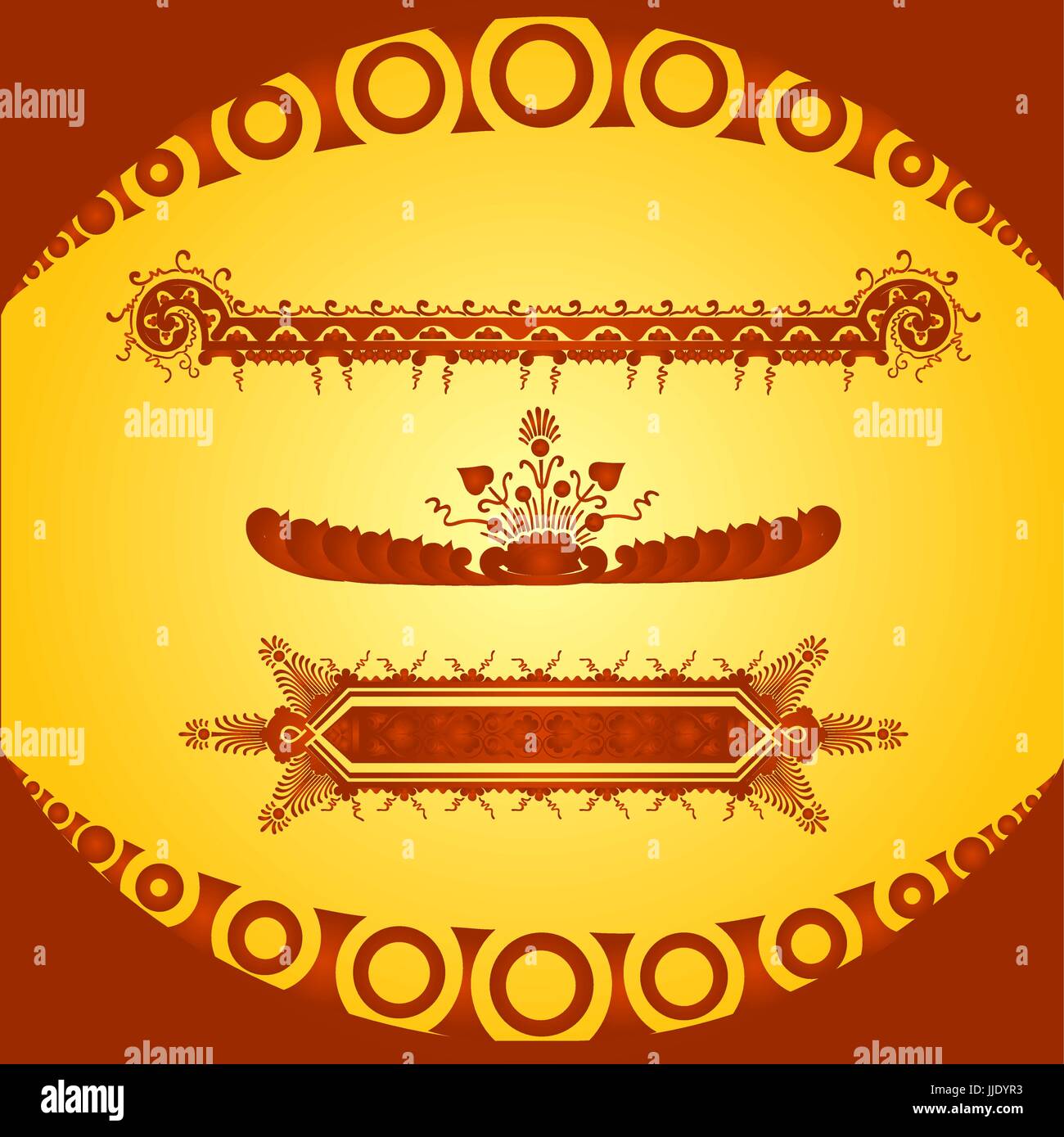 Decorative design elements and vector ornaments Stock Vector Image ...