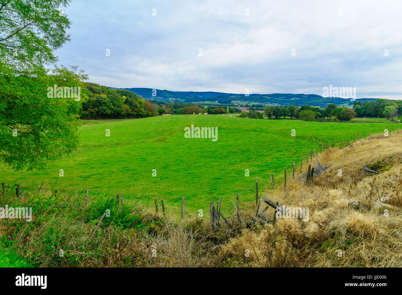 Countryside in the Morvan Mountains, in Burgundy, France Stock Photo ...