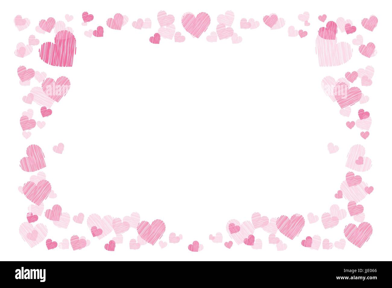 Photo frame. Hearts. for lovers. Horizontal orientation. Illustration ...