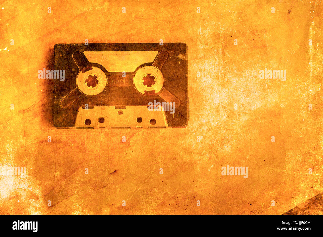 Old orange tape cassette hi-res stock photography and images - Alamy