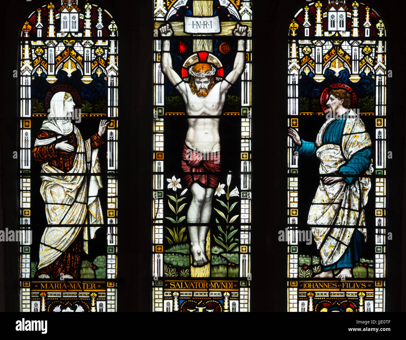 The east window, St. Edmund and St. George Church, Hethe, Oxfordshire ...