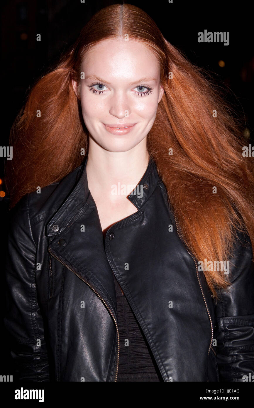 Professional Makeup beauty portrait of Fashion models during New York ...