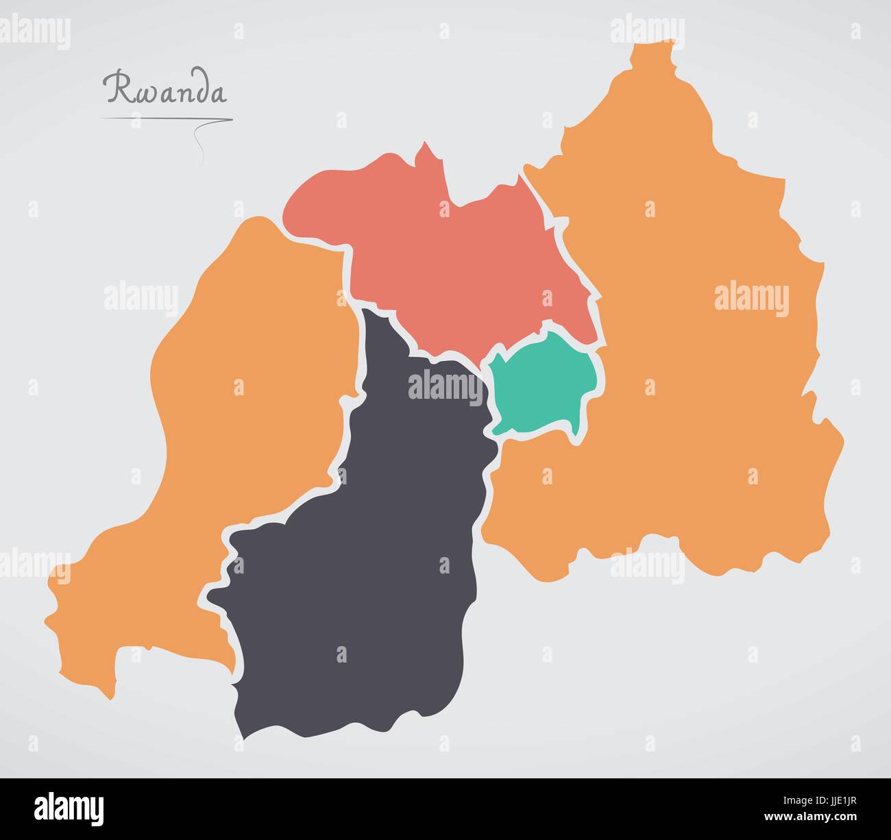 Rwanda map hi-res stock photography and images - Alamy