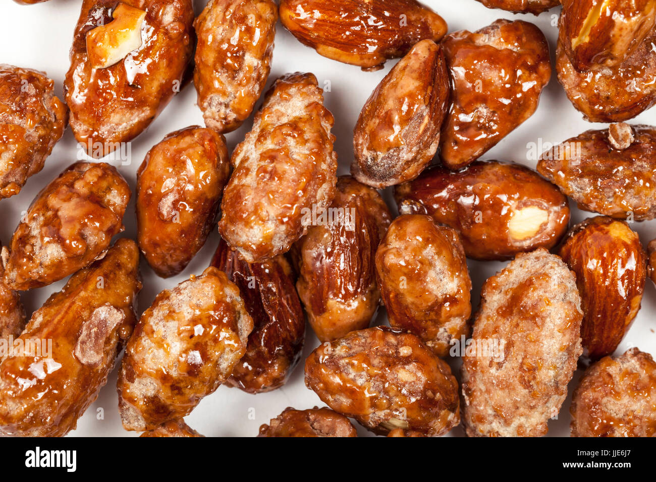 Almonds with sugar Stock Photo - Alamy