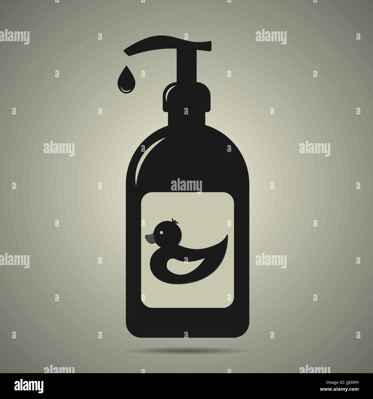 Black white cosmetic pump Stock Vector Images - Alamy