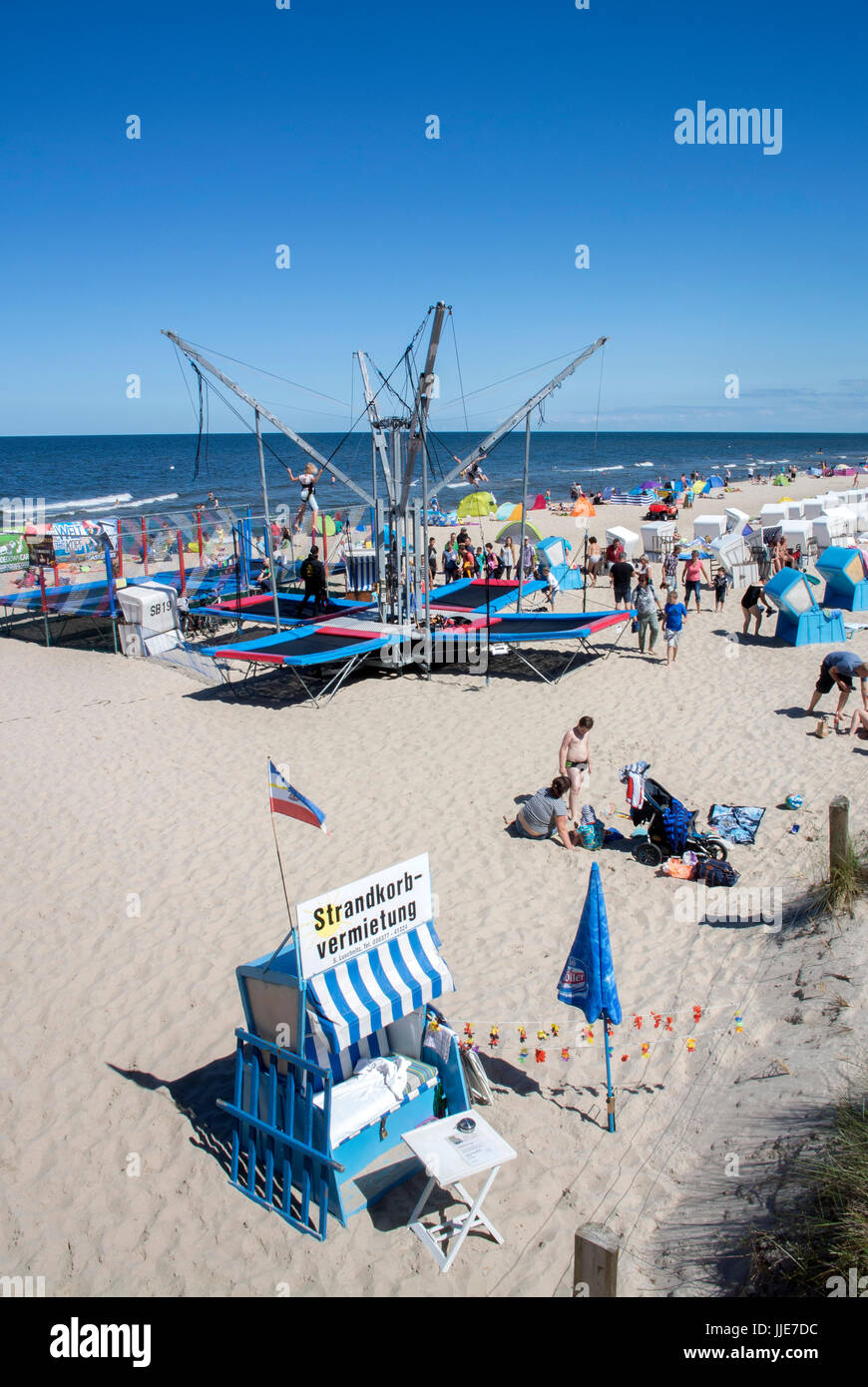 The Beach at the German seaside resort of Zinnowitz Stock Photo - Alamy