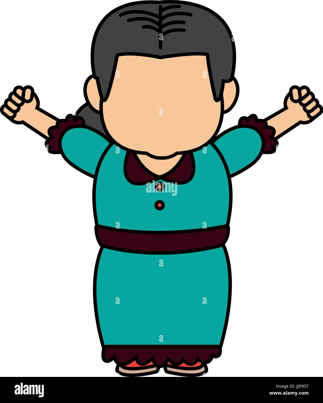 Classic portrait old woman Stock Vector Images - Alamy