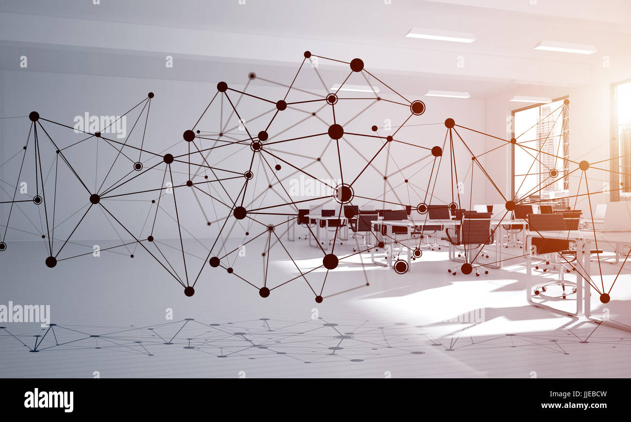 Networking and wireless connection as concept for effective modern ...