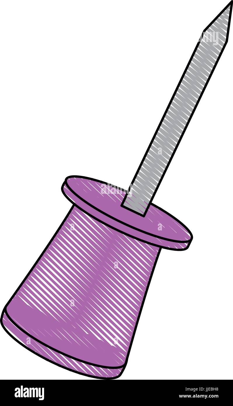 push pin object school element icon Stock Vector Image & Art - Alamy push pin object school element icon Stock Vector Image & Art - Alamy