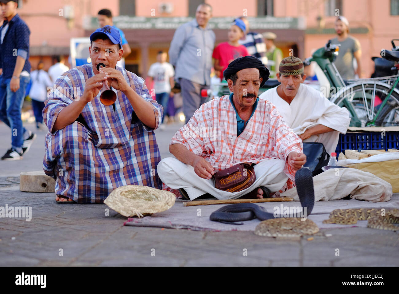 Marrakech medina snake hi-res stock photography and images - Alamy