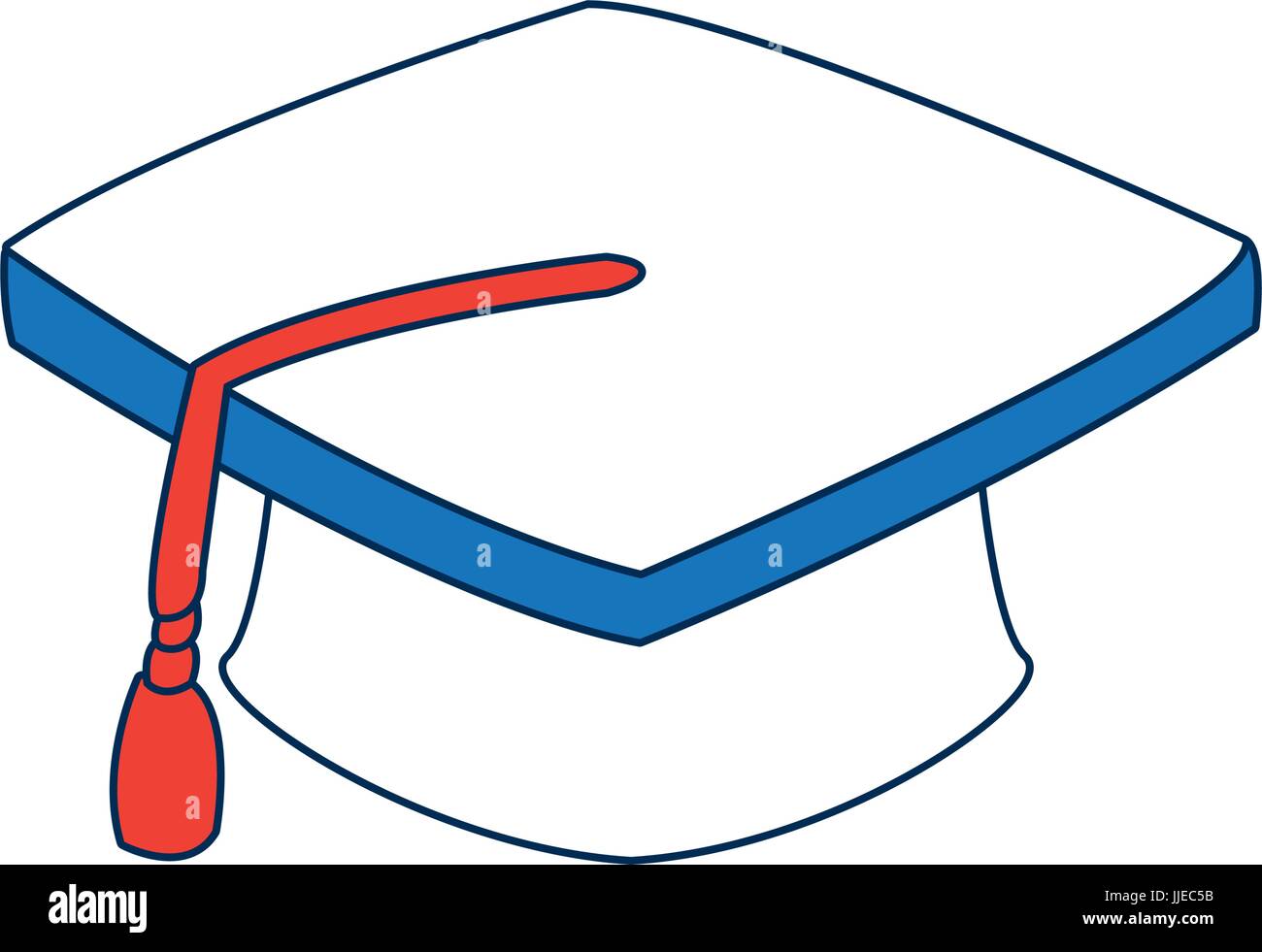 graduation cap accessory education success symbol Stock Vector Image ...