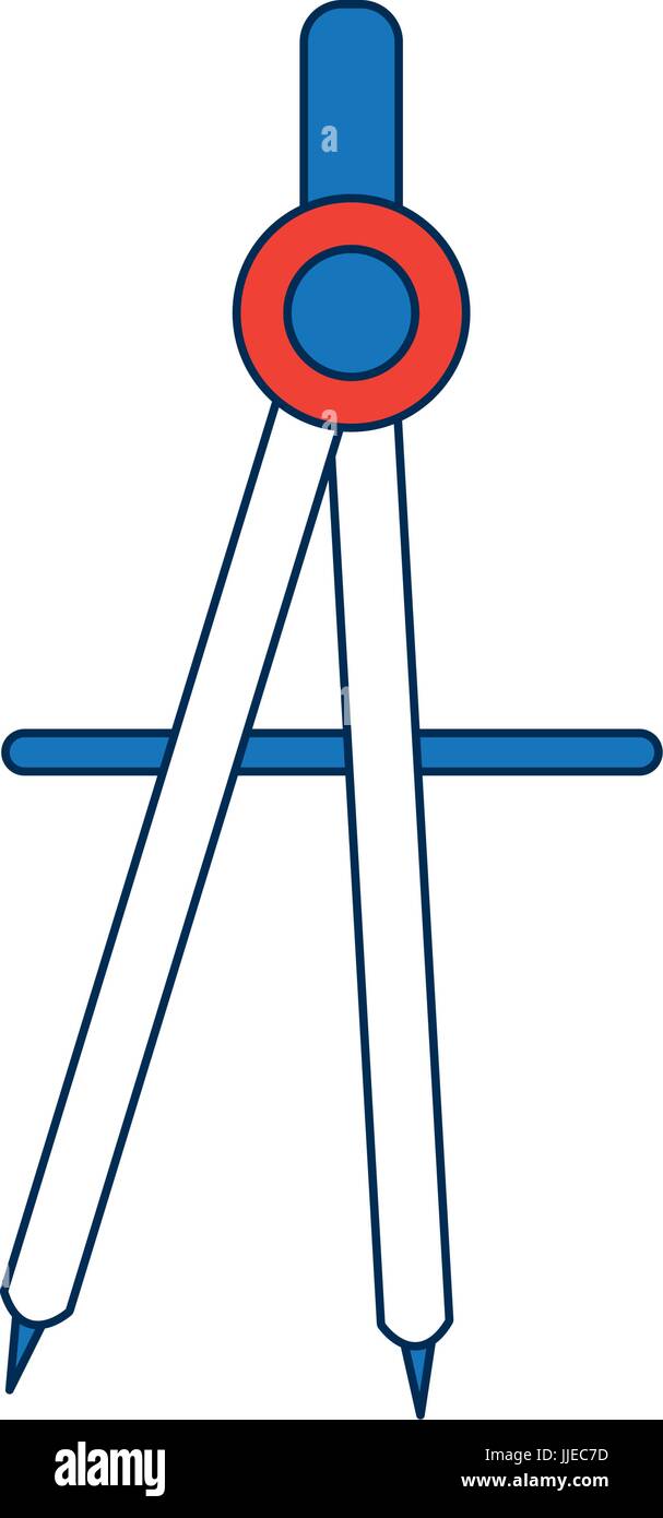 school compass equipment geometry precision Stock Vector Image & Art ...