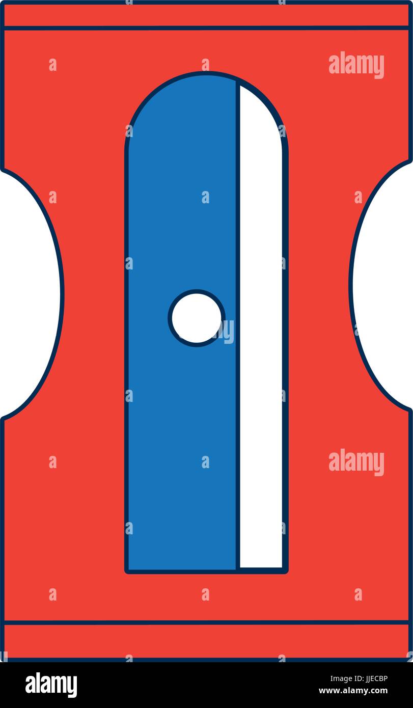 Blue pencil sharpener icon Stock Vector Images - Alamy