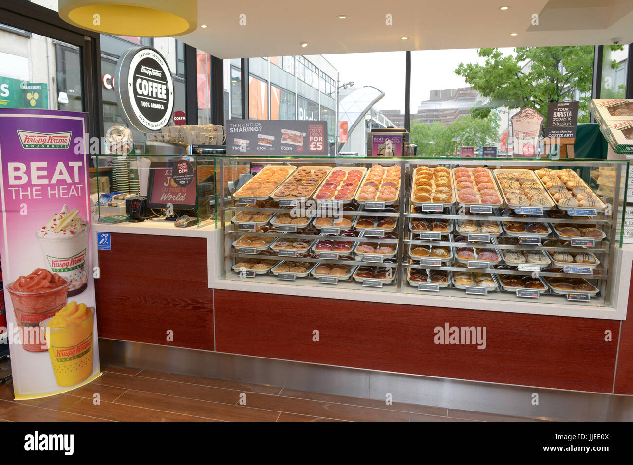 Interior of a Krispy Kreme store Stock Photo - Alamy