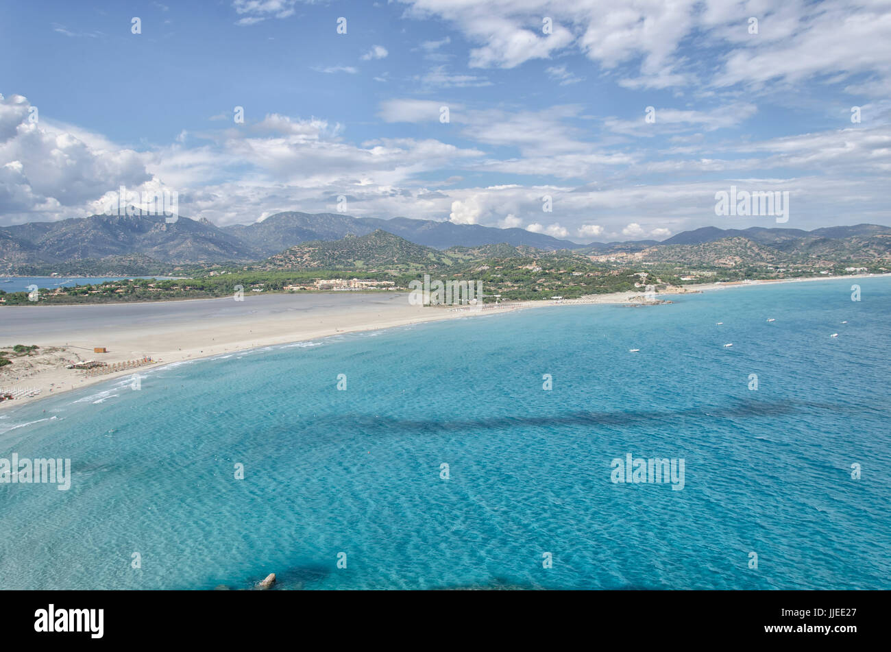 View of the Mediterranean sea in South Sardinia Stock Photo - Alamy