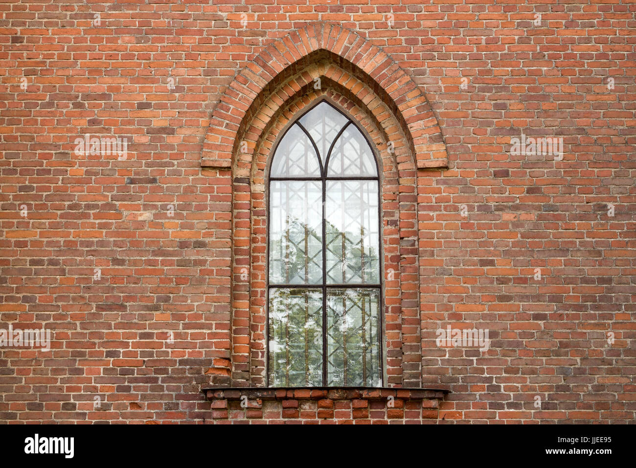 Window of the old Catholic church Stock Photo - Alamy