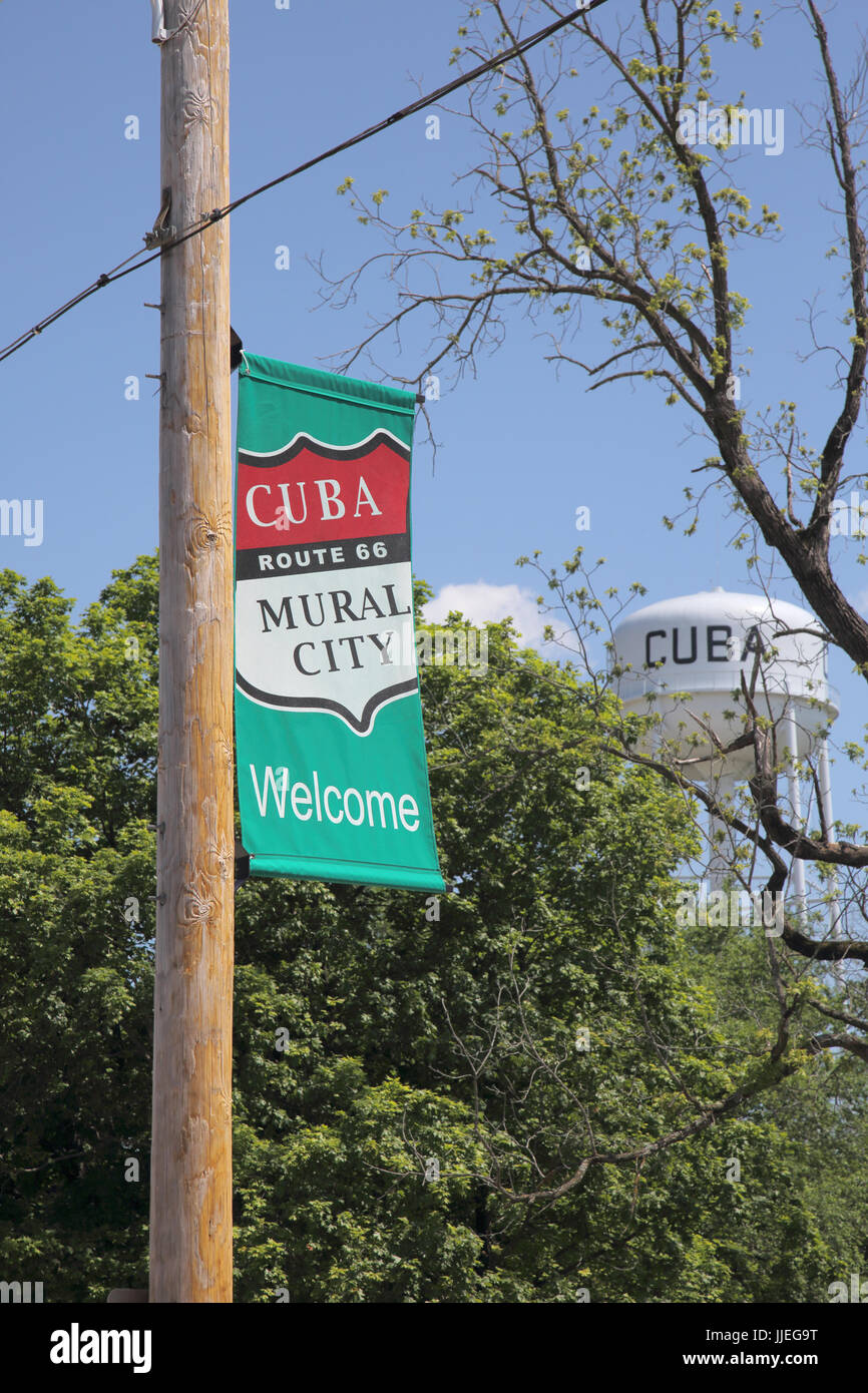 cuba mural city on route 66 missouri Stock Photo - Alamy