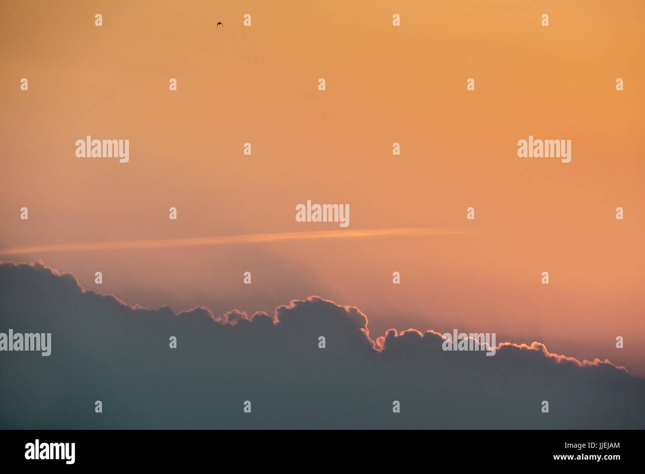 Berlin, Germany, morning red in the sky Stock Photo - Alamy