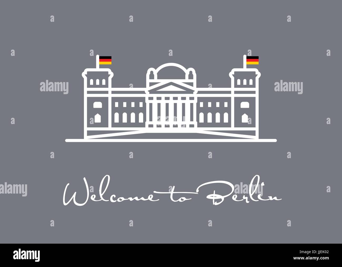 Berlin welcome card Stock Vector Images - Alamy