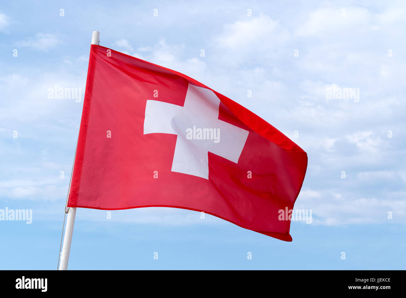 Swiss official flag hi-res stock photography and images - Alamy