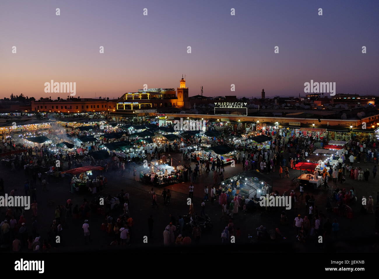 Marrakech medina, Morroco at night Stock Photo - Alamy