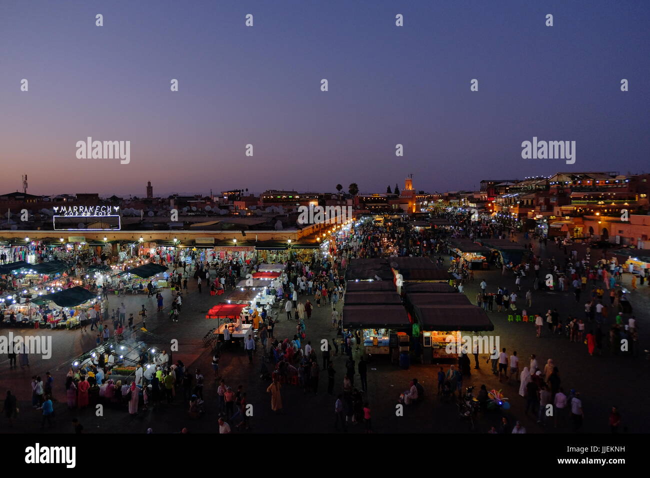 Marrakech medina, Morroco at night Stock Photo - Alamy
