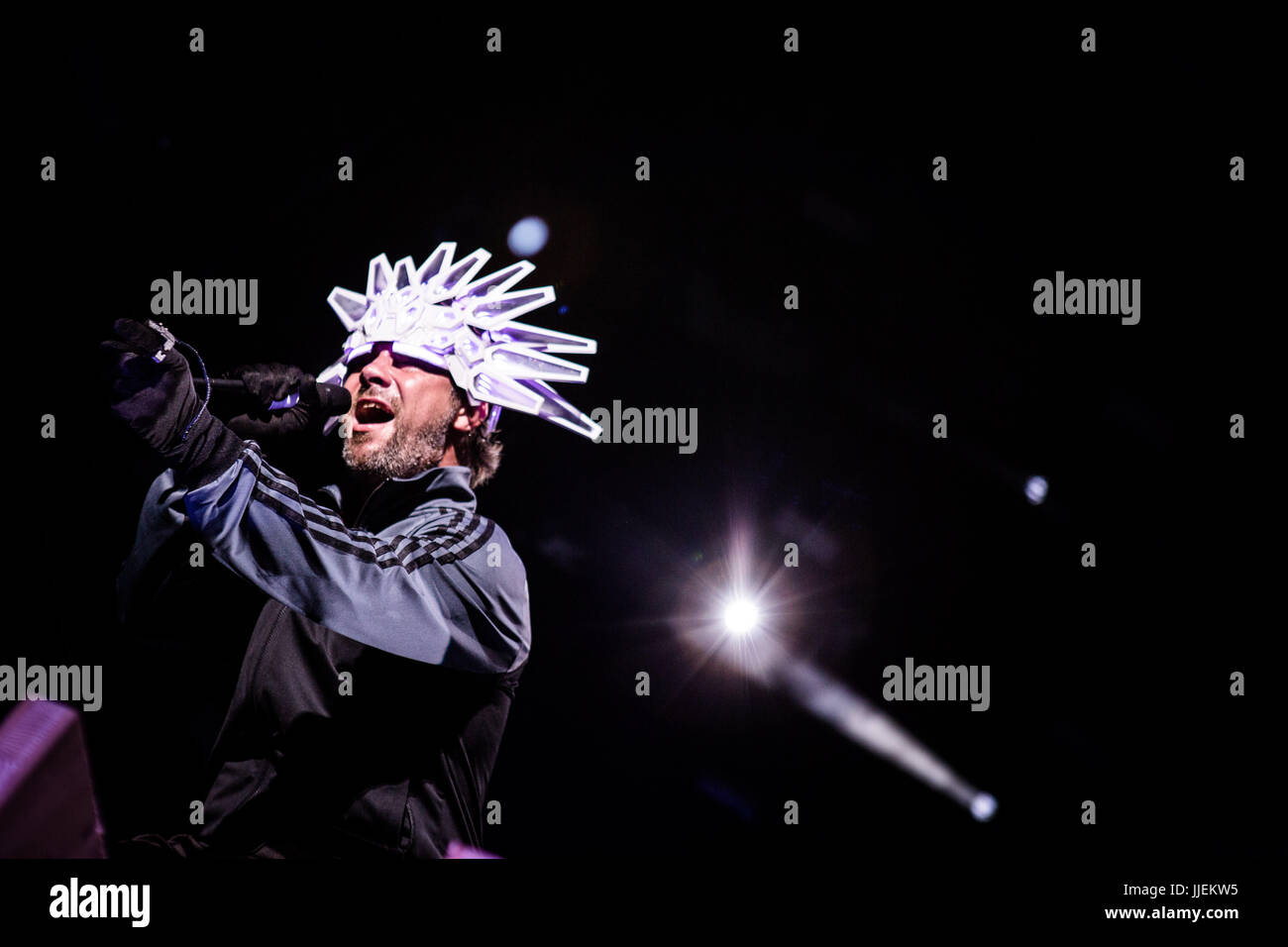 Locarno, Switzerland. 18th July, 2017. Jay Kay of the english acid jazz ... Locarno, Switzerland. 18th July, 2017. Jay Kay of the english acid jazz ...