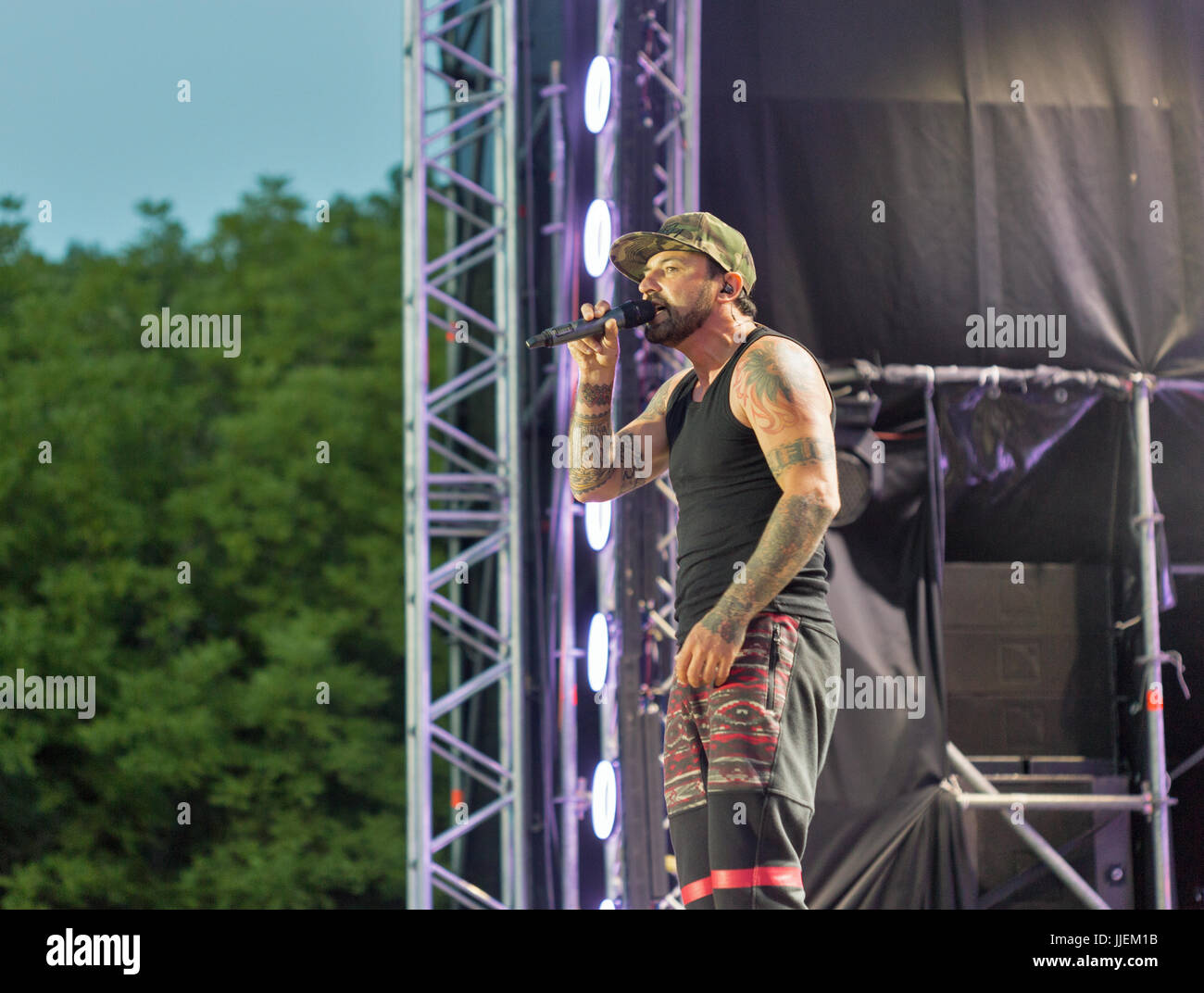KIEV, UKRAINE - JUNE 28, 2017: Popular Ukrainian rock band Kozak System ...