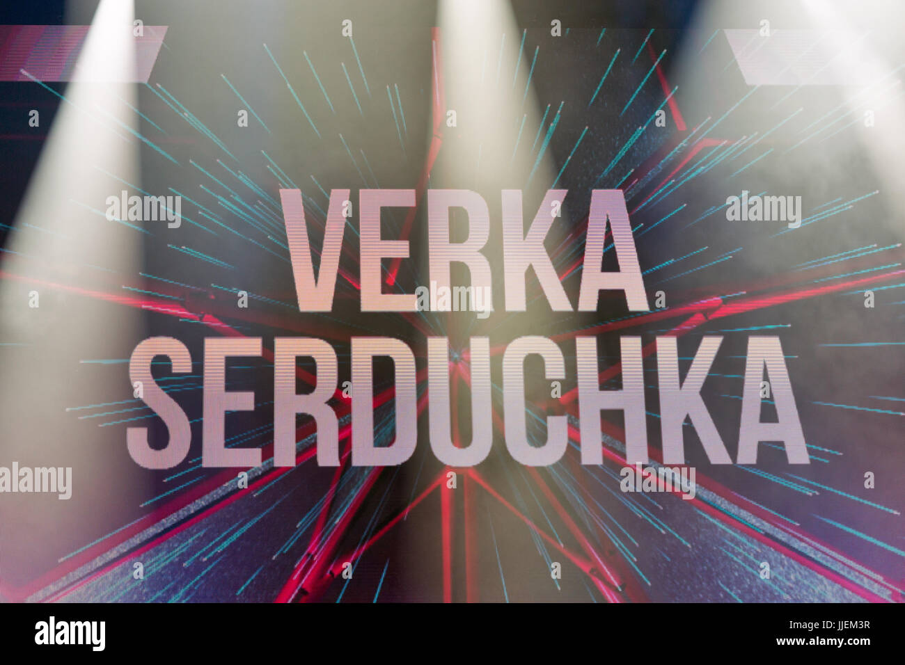 KIEV, UKRAINE - JUNE 28, 2017: Verka Serduchka, popular Ukrainian dance ...