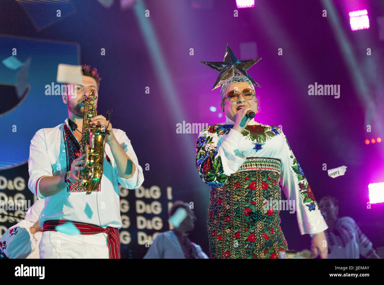 KIEV, UKRAINE - JUNE 28, 2017: Popular Ukrainian dance comedy singer ...