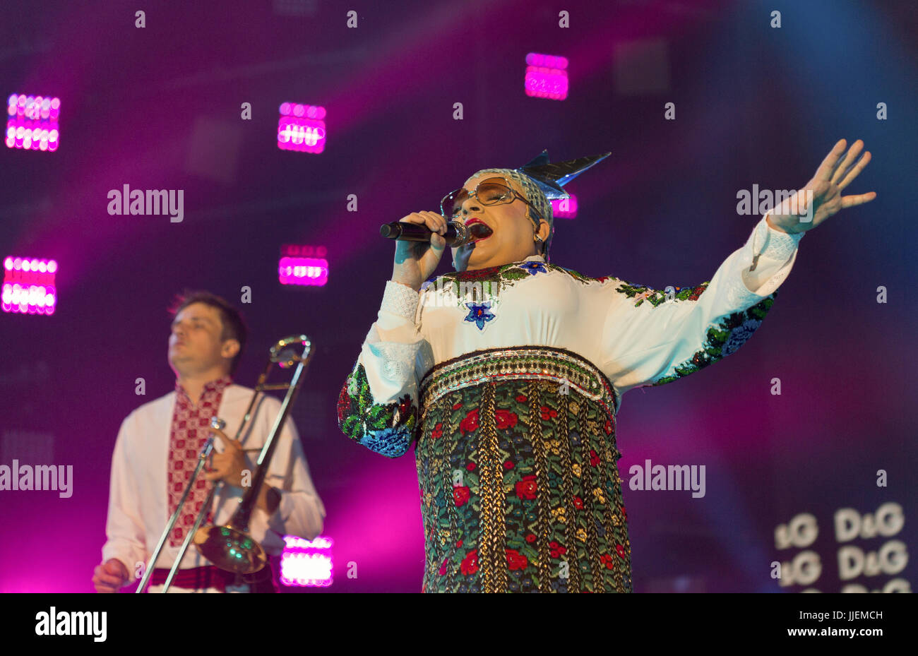 KIEV, UKRAINE - JUNE 28, 2017: Popular Ukrainian dance comedy singer ...