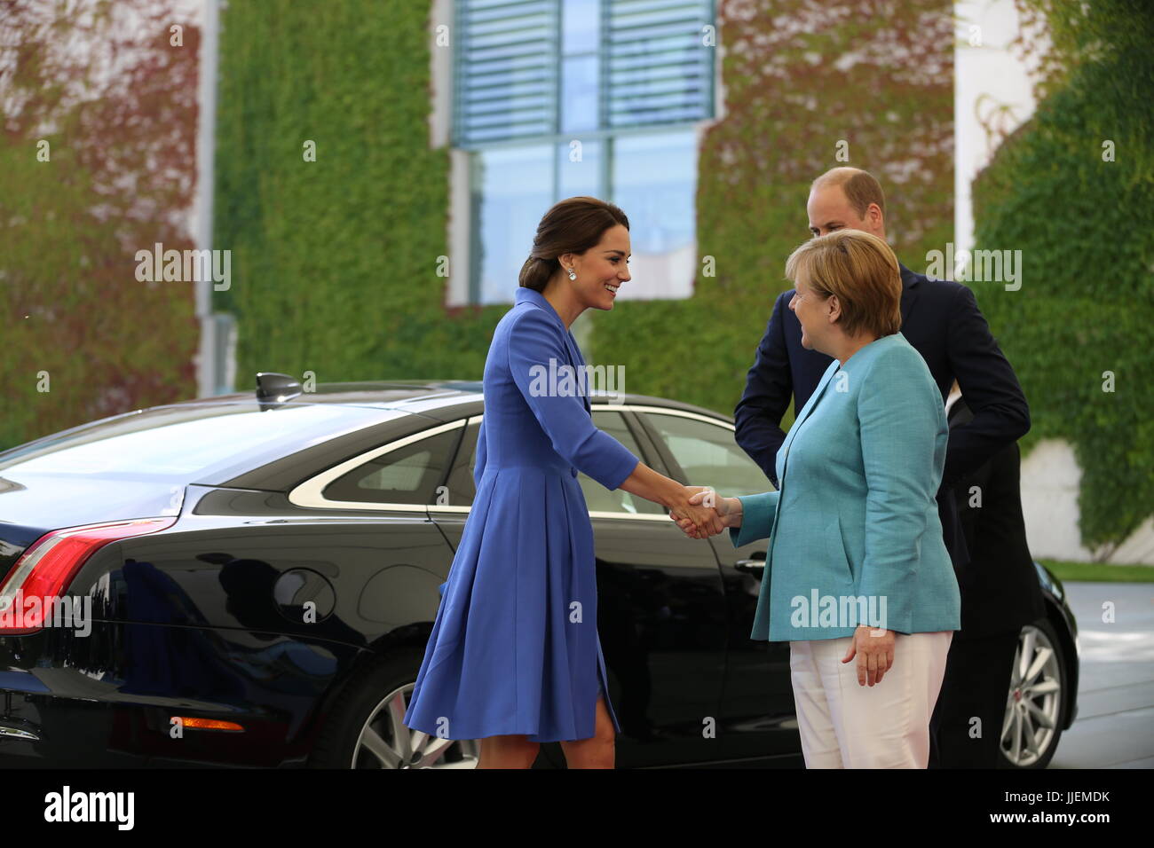 Berlin, Germany. 19th July, 2017. Chancellor Angela Merkel receives the ...