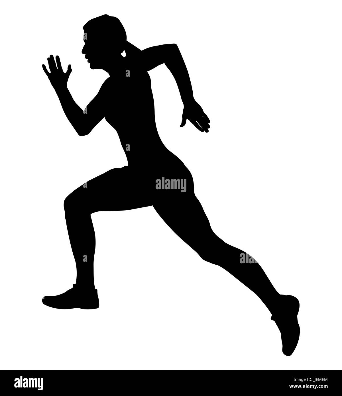 Fast silhouette Black and White Stock Photos & Images - Alamy