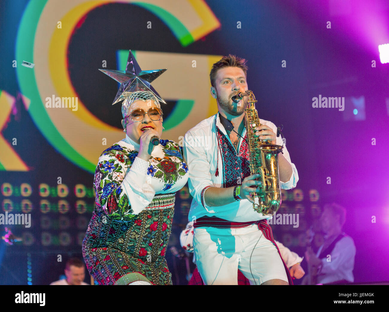 KIEV, UKRAINE - JUNE 28, 2017: Popular Ukrainian dance comedy singer ...