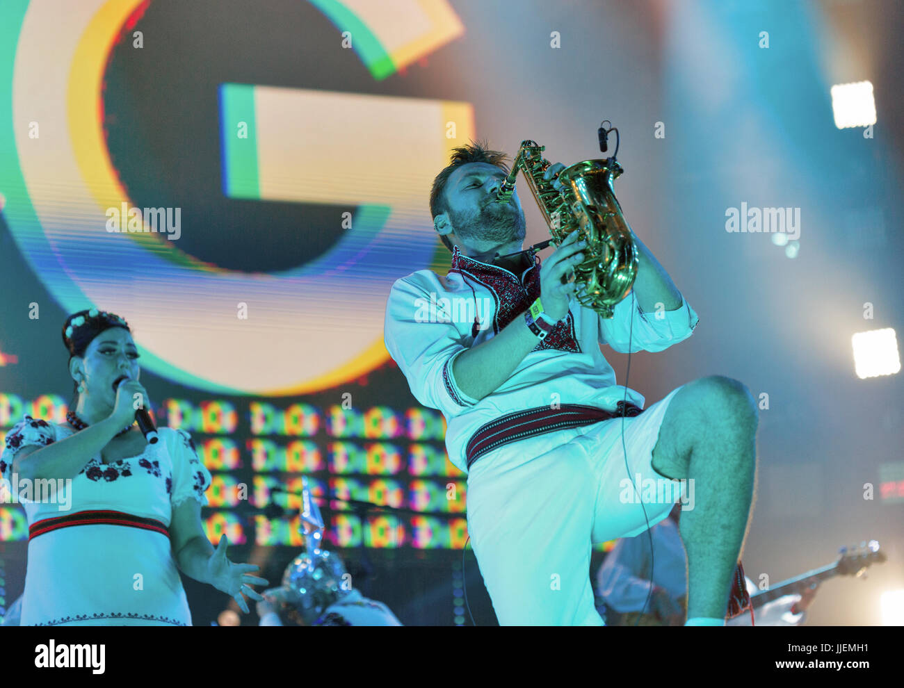 KIEV, UKRAINE - JUNE 28, 2017: Popular Ukrainian dance comedy singer ...