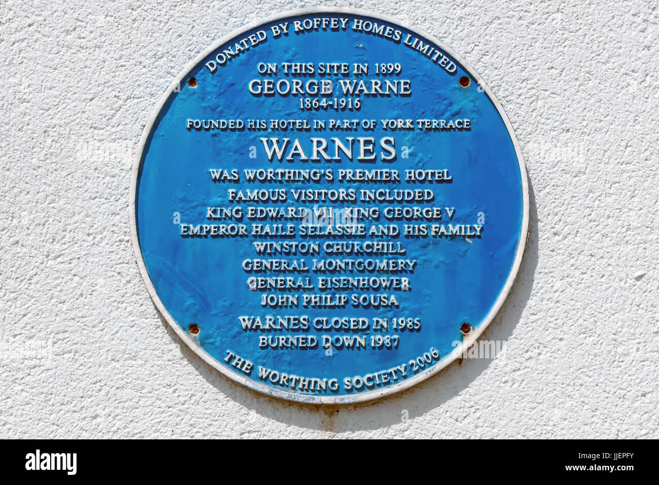 West sussex blue plaque hi-res stock photography and images - Alamy