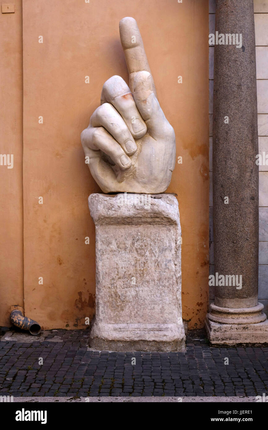 Hand pointing index finger statue High Resolution Stock Photography and ...