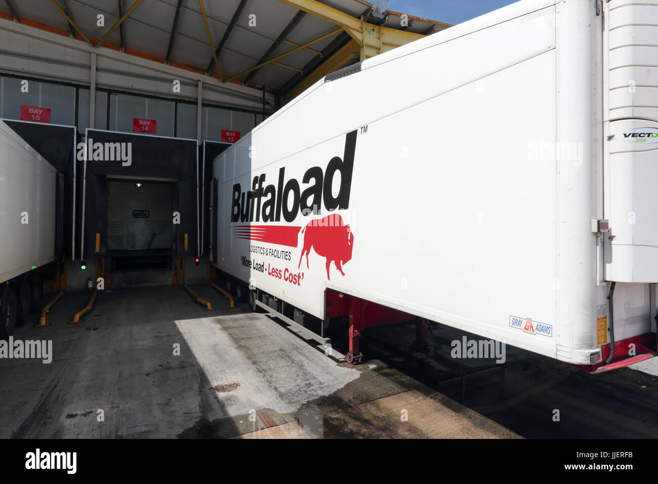 Buffaload lorry being loaded Stock Photo - Alamy