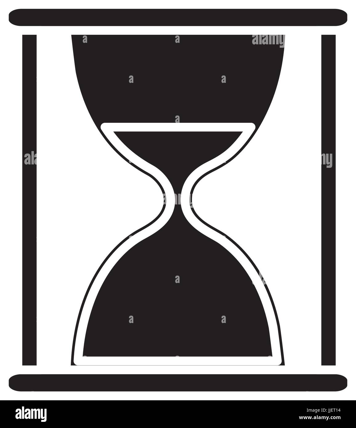 hourglass icon over white background vector illustration Stock Vector ...
