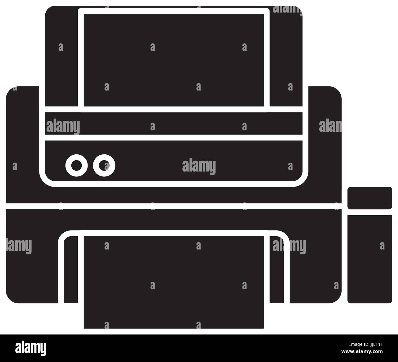 printer icon over white background vector illustration Stock Vector ...