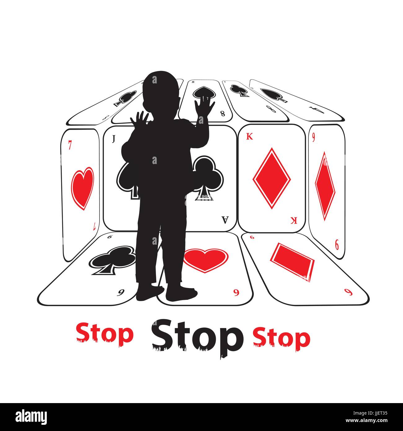 Boy playing red car Stock Vector Images - Alamy