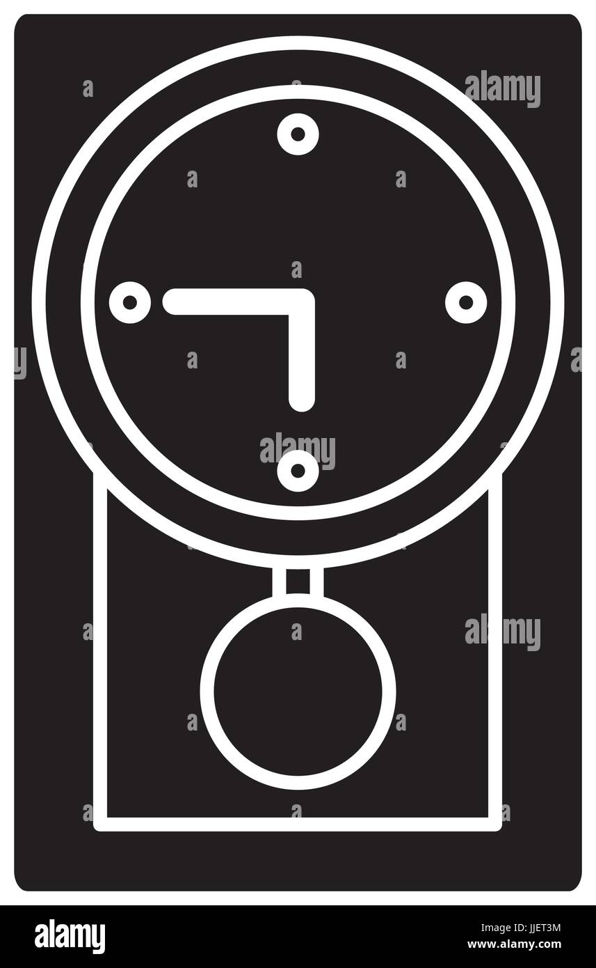 vintage clock icon over white background vector illustration Stock ...